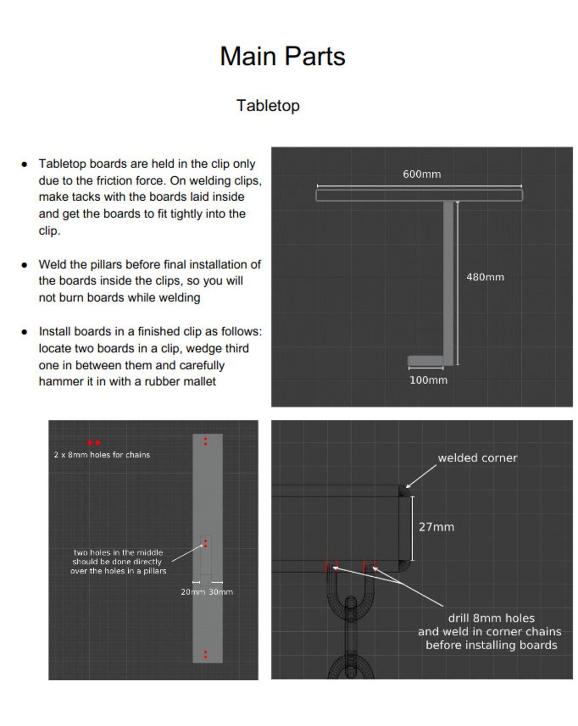 Tensegrity Table stable DIY Instructions PDF File - Etsy Canada