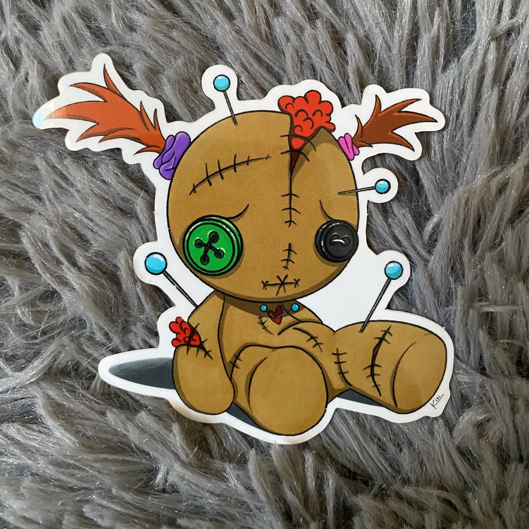 Voodoo Doll Sticker - Etsy