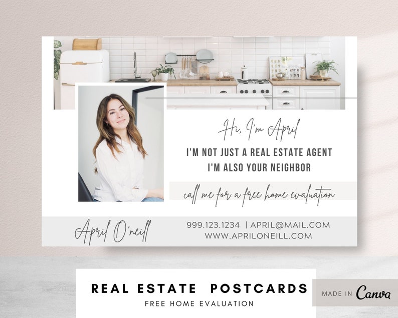 Real Estate Postcards, Realtor Postcard, Real Estate Agent Intro ...