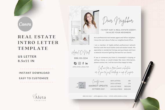 Realtor Introduction Letter Real Estate Agent Letter Real - Etsy