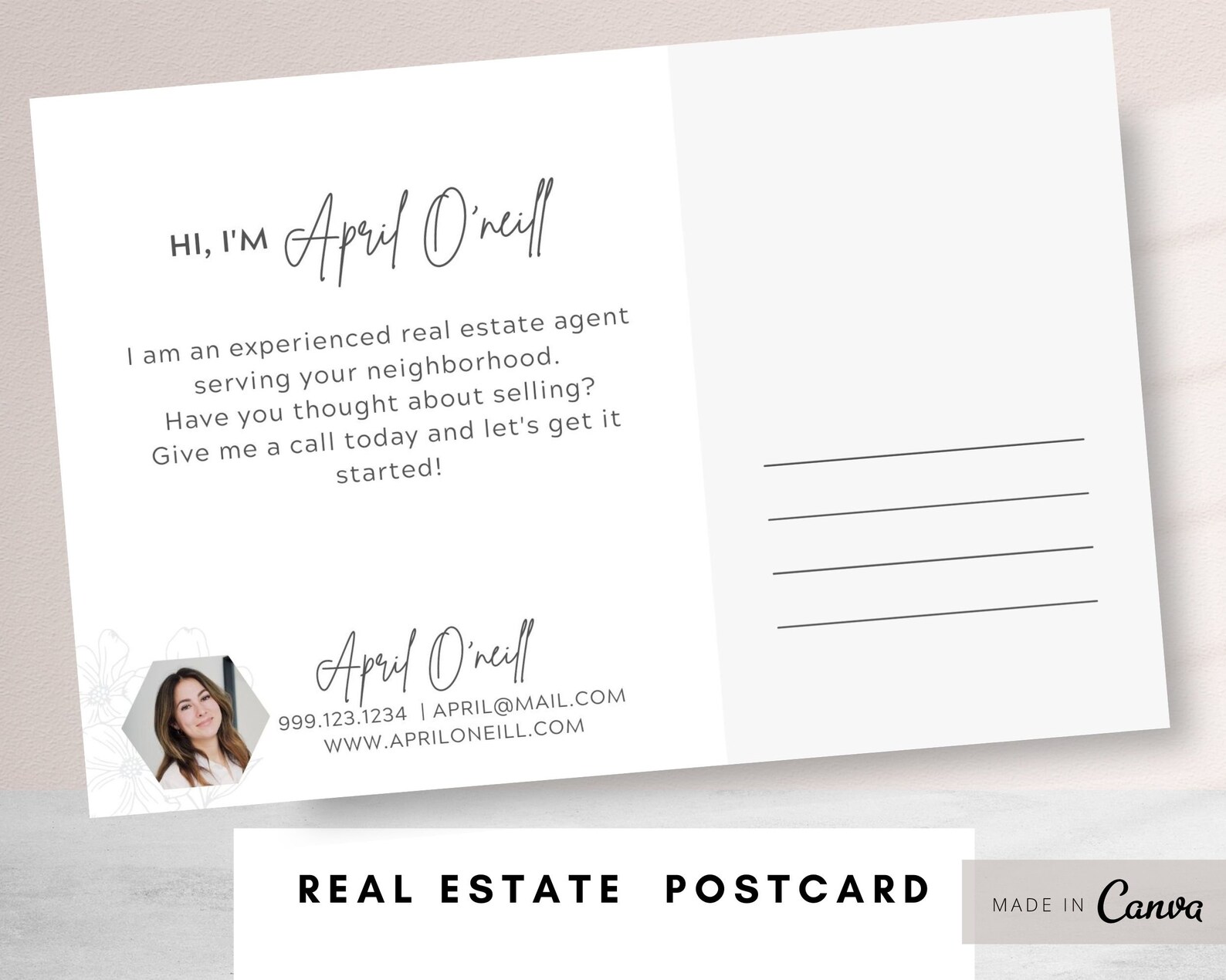 Real Estate Postcard, Selling Your Home, Realtor Neighbor Card, Real ...