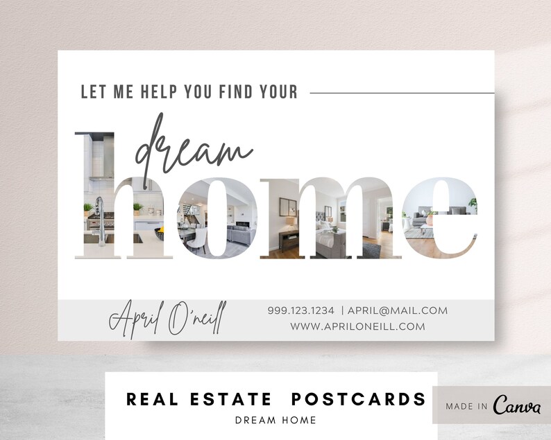 Real Estate Postcards, Realtor Postcard, Real Estate Agent Intro ...