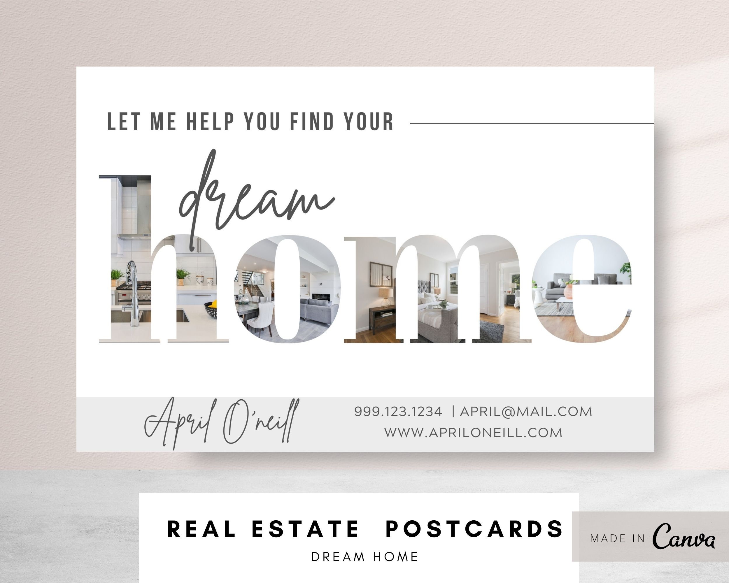 Real Estate Postcards, Realtor Postcard, Real Estate Agent Intro ...