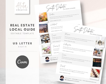 Real Estate Local Guide Template, Welcome Guide, City Guide Flyer ...