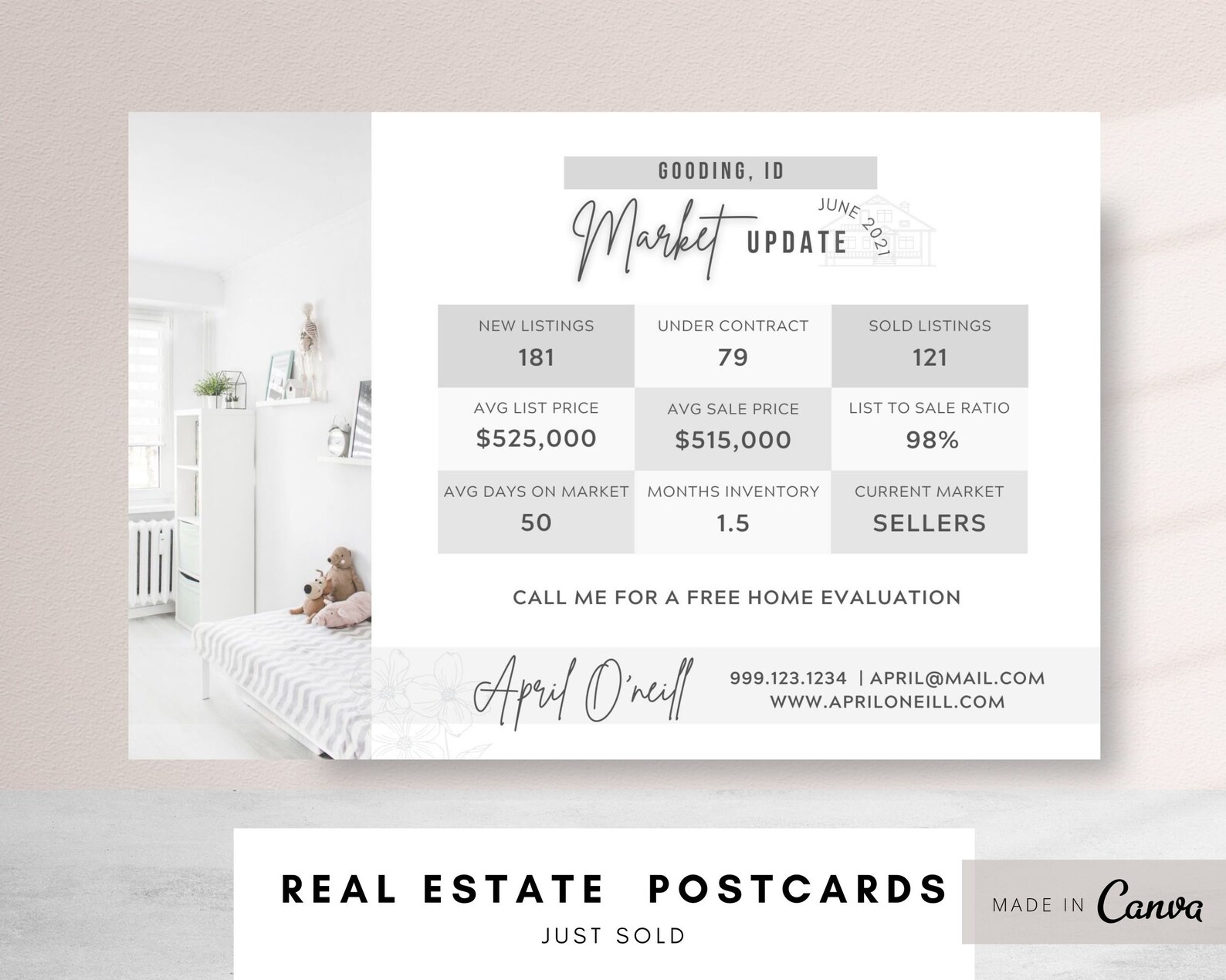 Real Estate Postcards, Realtor Postcard, Real Estate Agent Intro ...