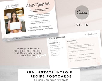 Editable Realtor Introduction, Real Estate Door Hanger Tag, Real Estate ...