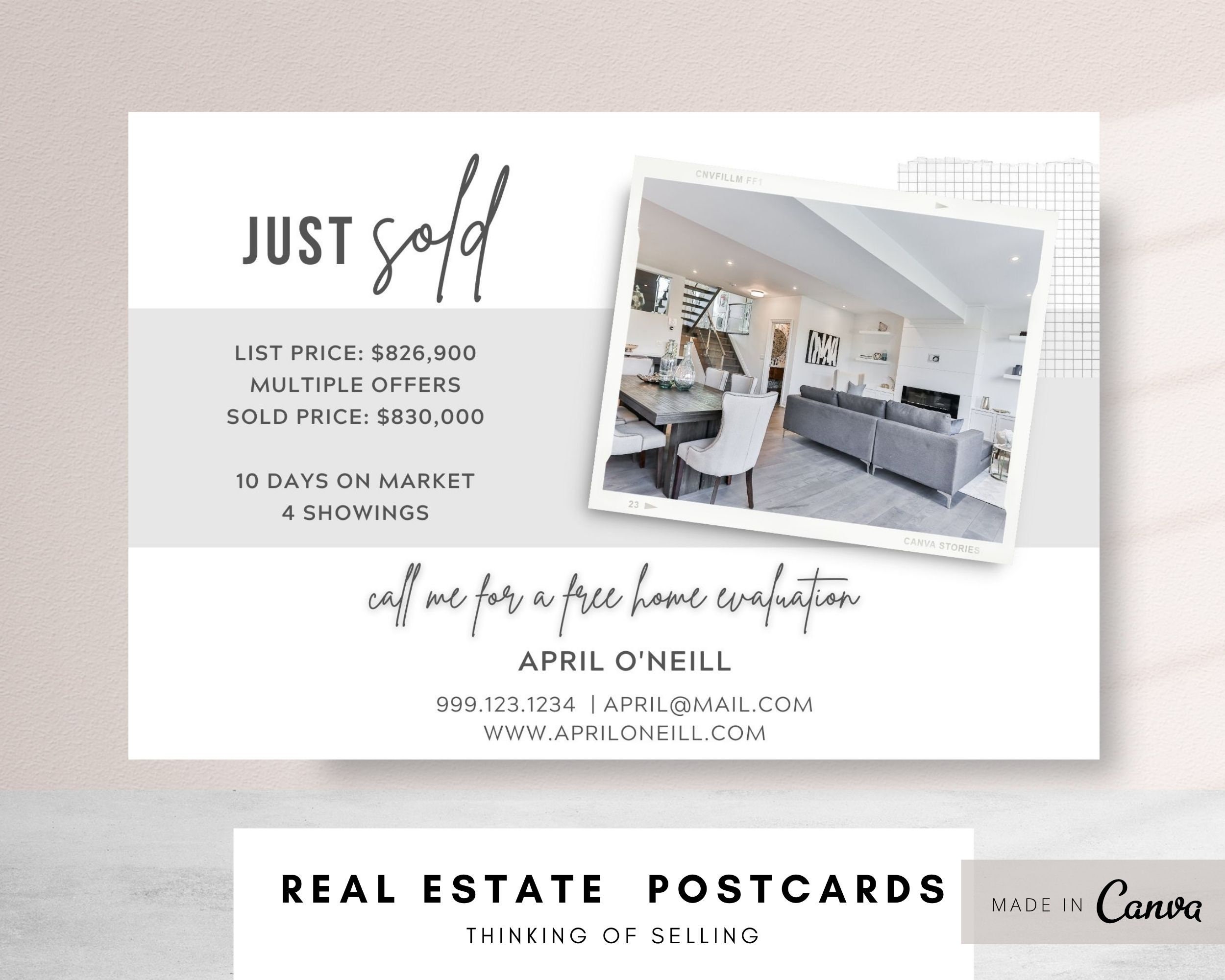 Real Estate Postcards, Realtor Postcard, Real Estate Agent Intro ...