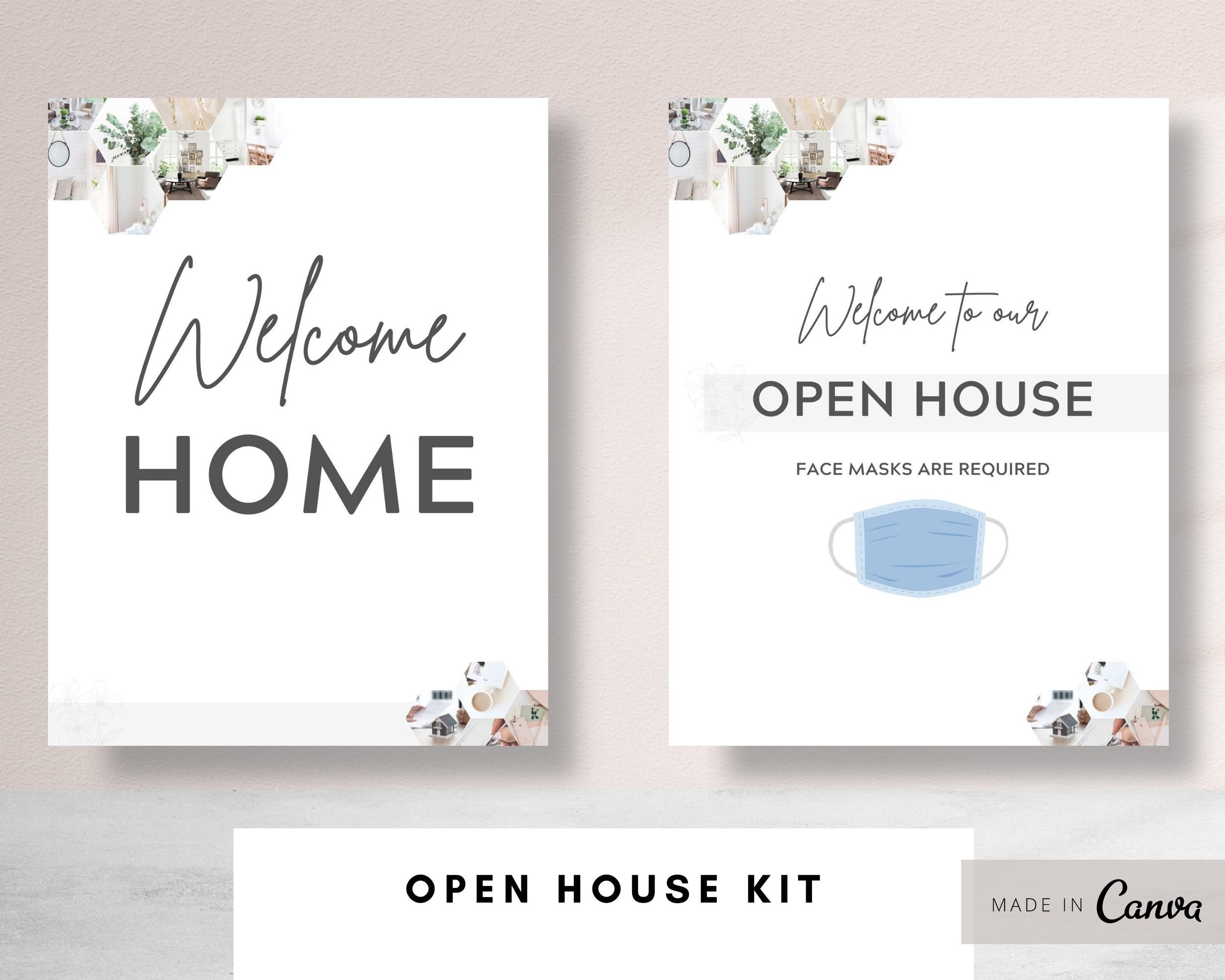 Editable Open House Sign, Open House Template, Sign in Sheet, Realtor ...