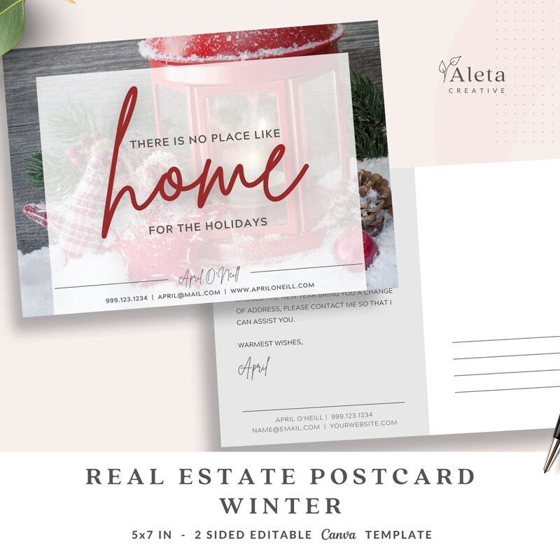 Realtor Christmas Cards - Etsy