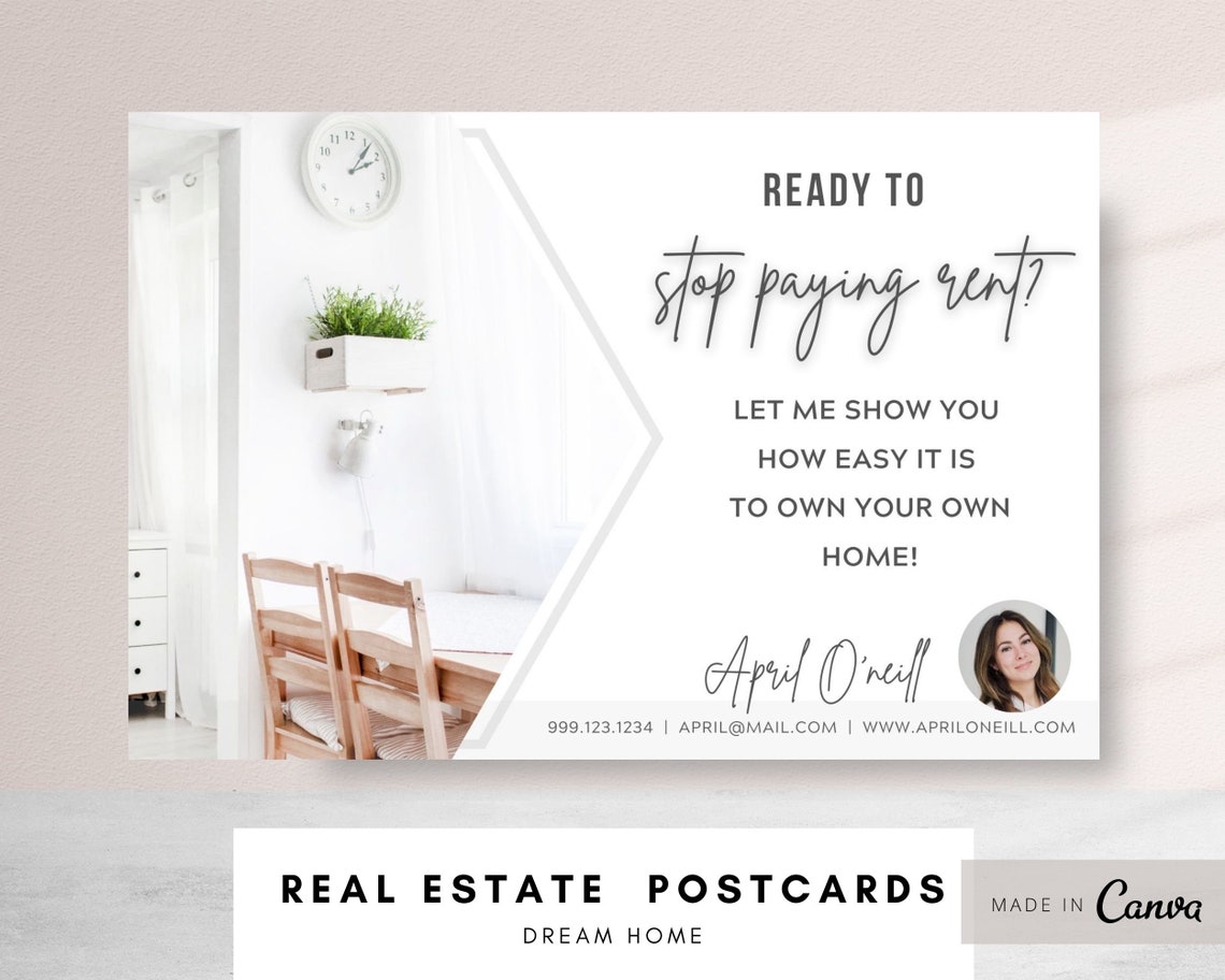 Real Estate Postcards, Realtor Postcard, Real Estate Agent Intro ...