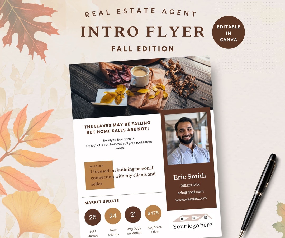 Realtor Intro, Real Estate Agent Fall Marketing, Realtor Letter, Intro ...