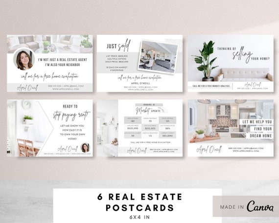 Real Estate Postcards Realtor Postcard Real Estate Agent | Etsy