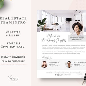 Realtor Introduction, Real Estate Agent Letter, Real Estate Marketing ...