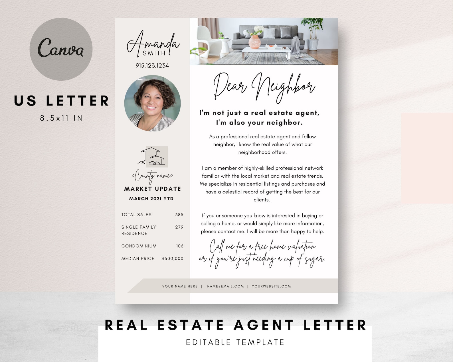 Realtor Introduction, Real Estate Agent Letter, Real Estate Marketing ...