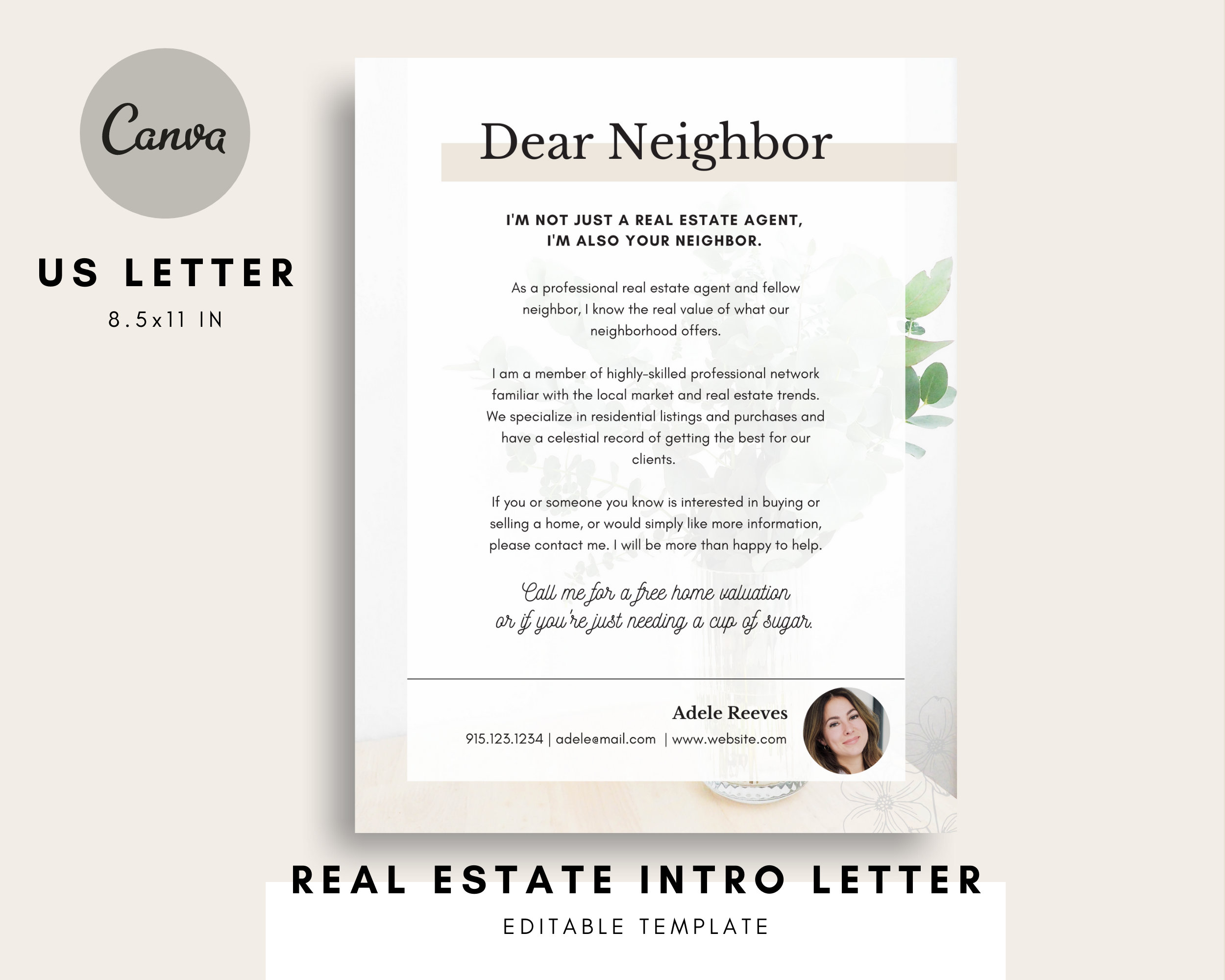 Realtor Introduction, Real Estate Agent Letter, Real Estate Marketing ...