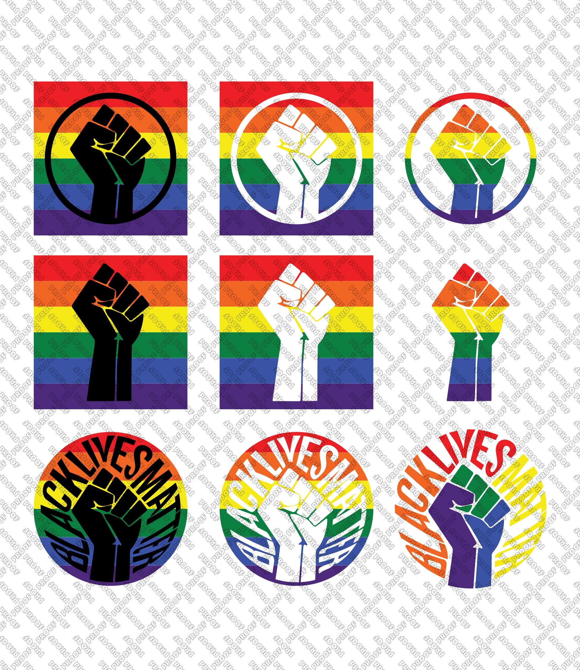 Black Lives Matter BLM Power Fist Gay Pride Lgbtq Lgbt - Etsy Canada