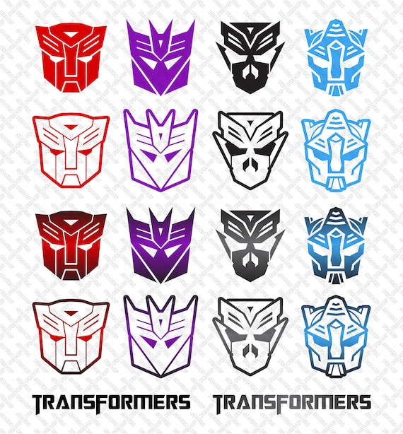 Transformers Vector Logos/icons autobot Decepticon | Etsy UK
