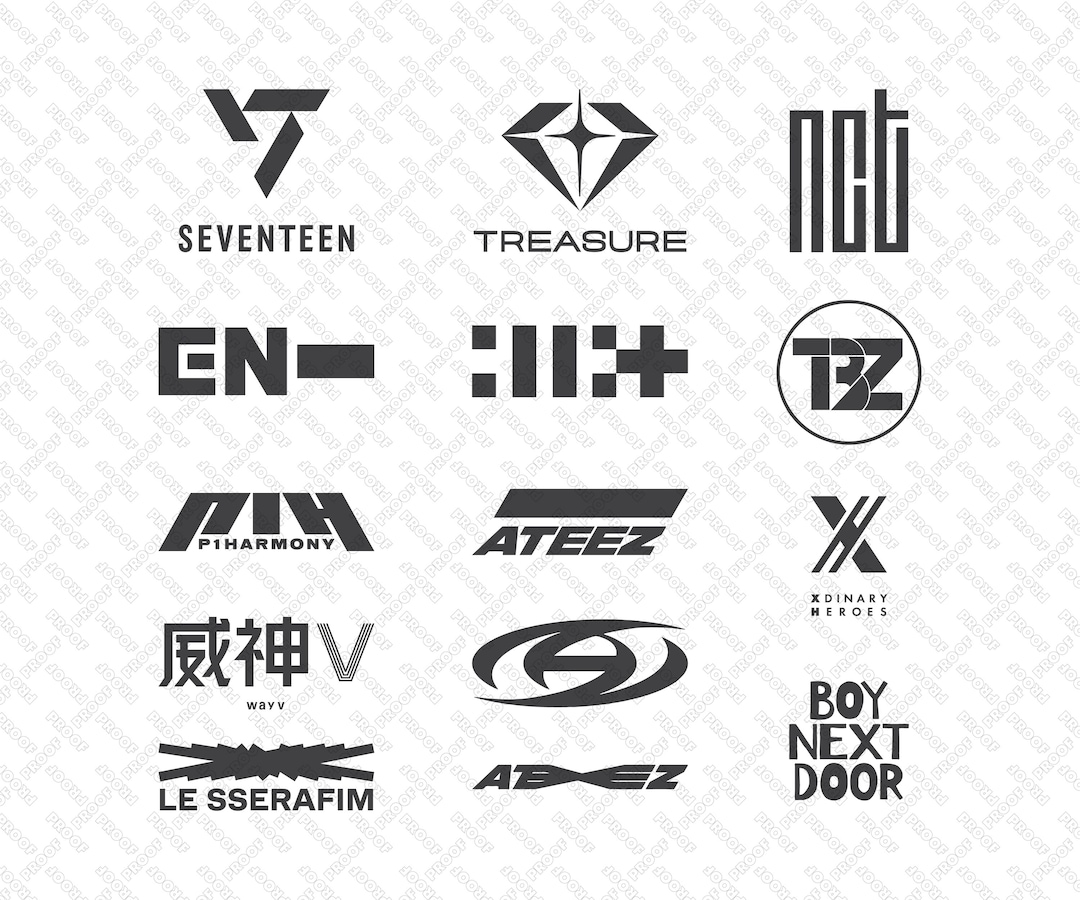 K-pop Vector Logos (collection 2) - Digital File (PNG, SVG, and PDF) - Etsy