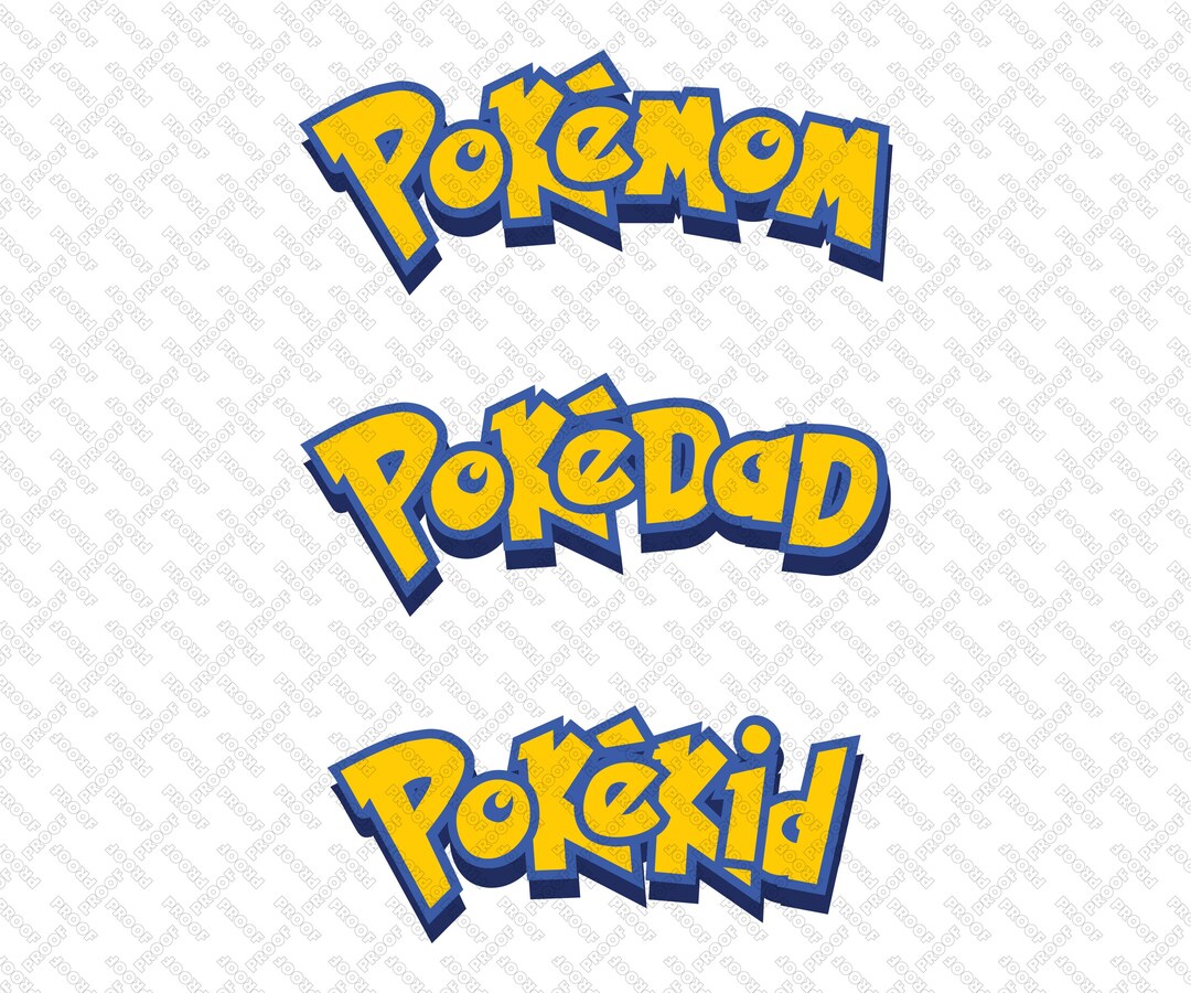 Pokefamily - Digital File (PNG, SVG, and PDF) - Etsy