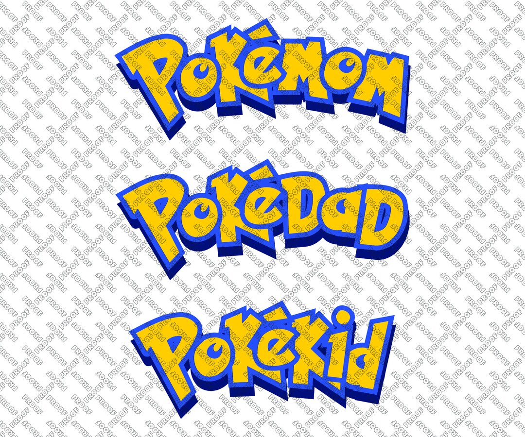 Pokefamily ai, Jpg, Svg, Png, Pdf - Etsy