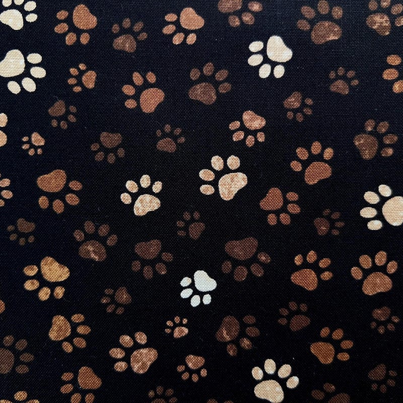 Flannel Dog Paw Fabric - Etsy