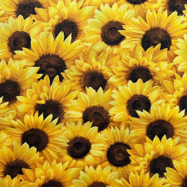 Sunflower Fabric - Etsy