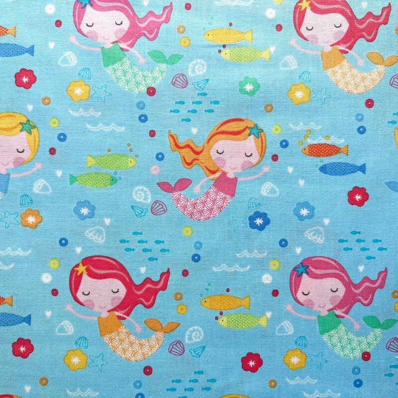 Mermaid Fabric - Etsy