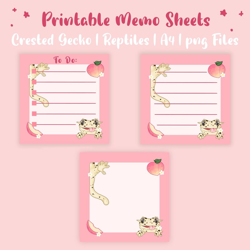 Gecko Stationary - Etsy