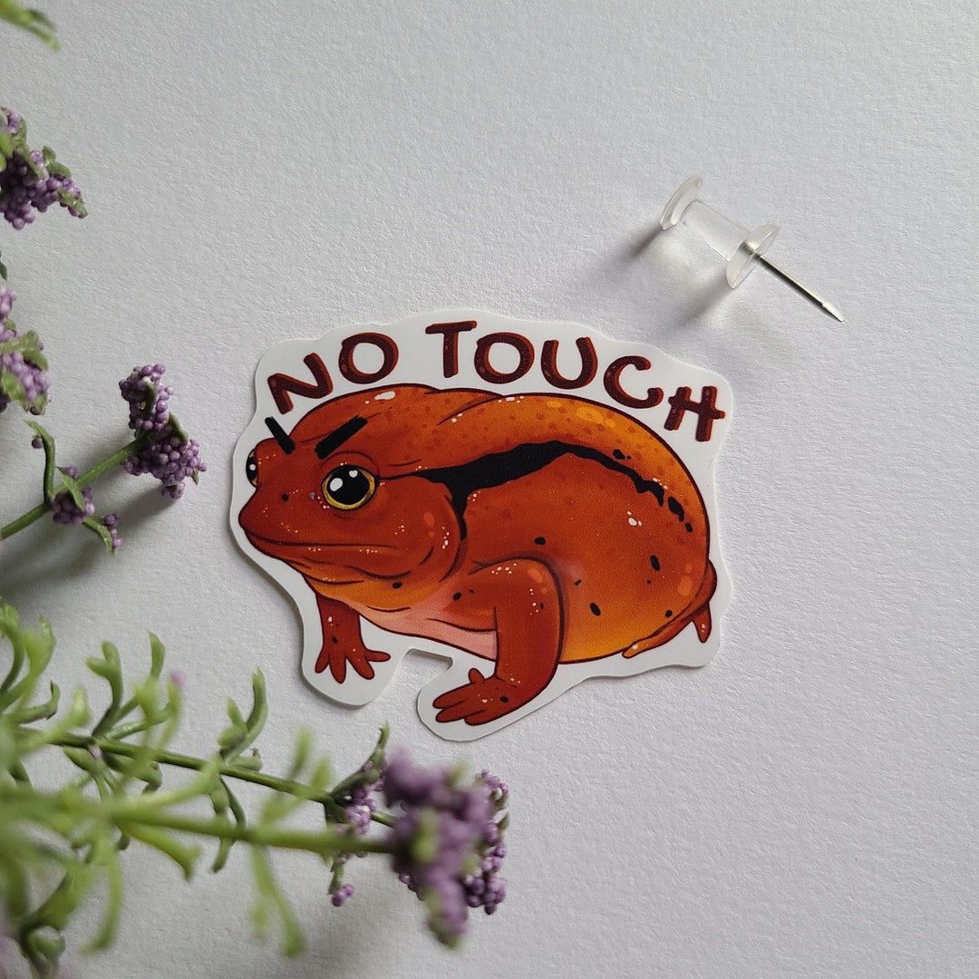 Angry Tomato Frog Sticker | Amphibian | Reptile | Deco Sticker | Laptop ...