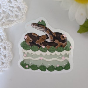 Reptiles on Cakes Sticker Ball Python Leopard Gecko Bearded Dragon - Etsy