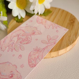 Pink Crested Gecko Bookmark | Laminated | Reptile Bookmark | Cute ...