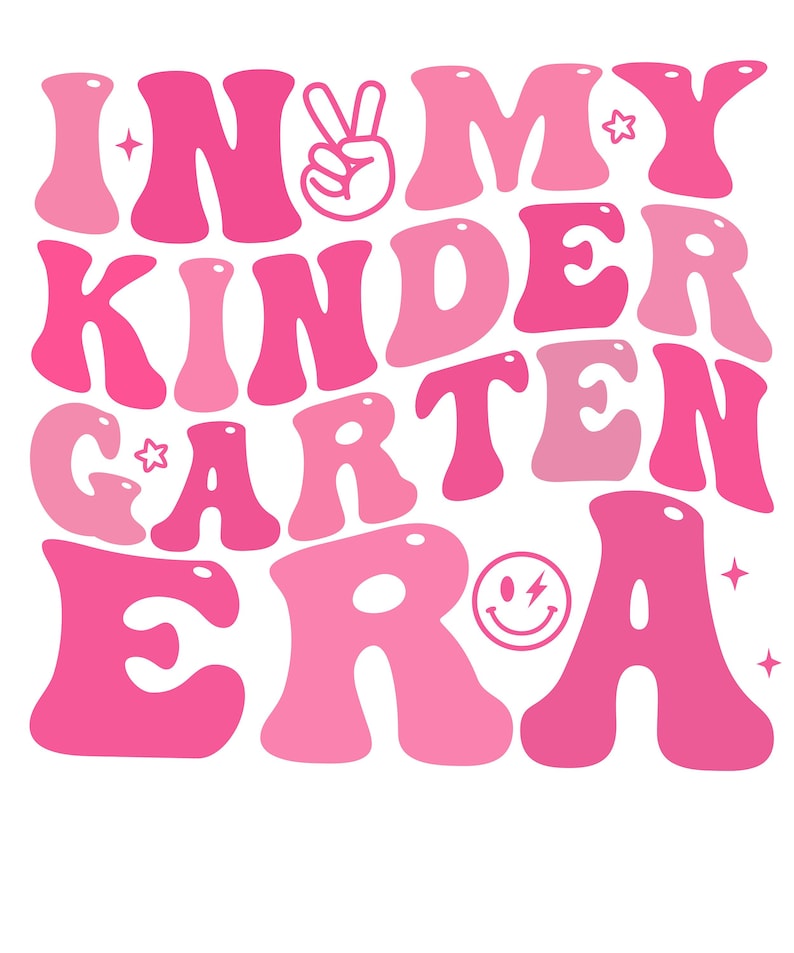 In My Kindergarten Era Groovy Svg Png, Back to School Teacher Student ...