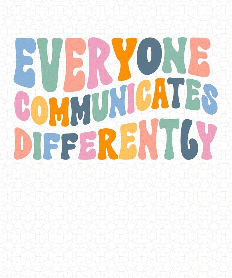 Everyone Communicates Differently Svg Png, Autism Awareness Png ...