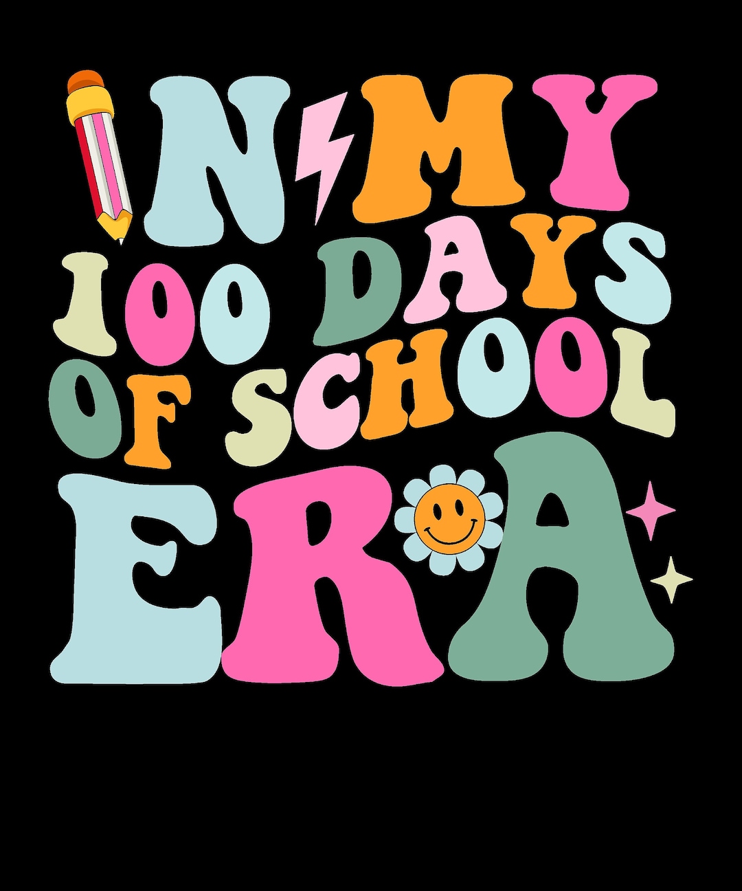 In My 100 Days of School Era Svg Png, Happy 100th Day of School SVG ...