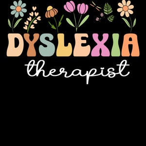Dyslexia Therapist Svg Png, Retro Dyslexia Awareness PNG, Dyslexia ...