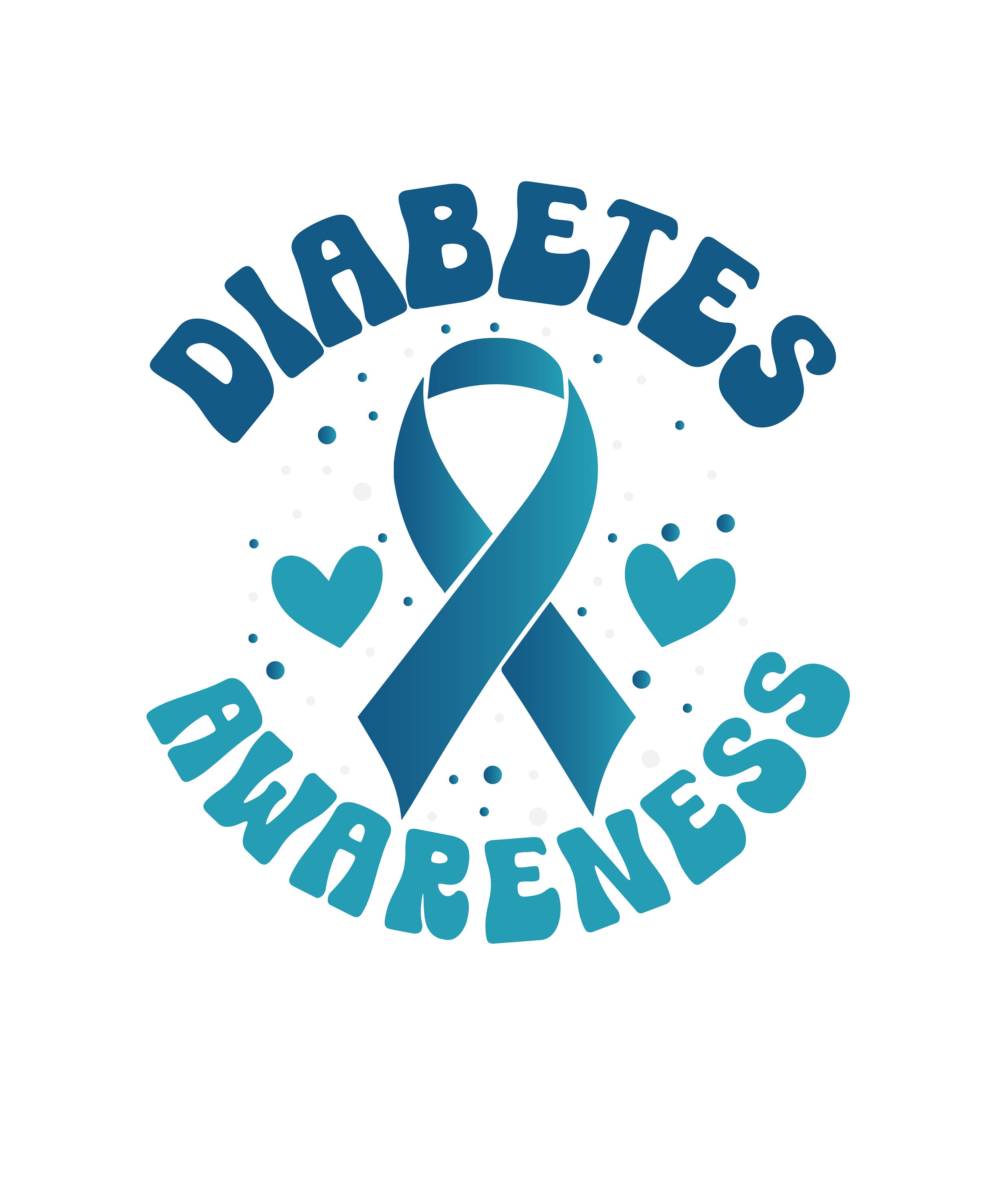 Diabetes Blue Ribbon Svg Png, in November We Wear Blue Svg, Diabetes ...