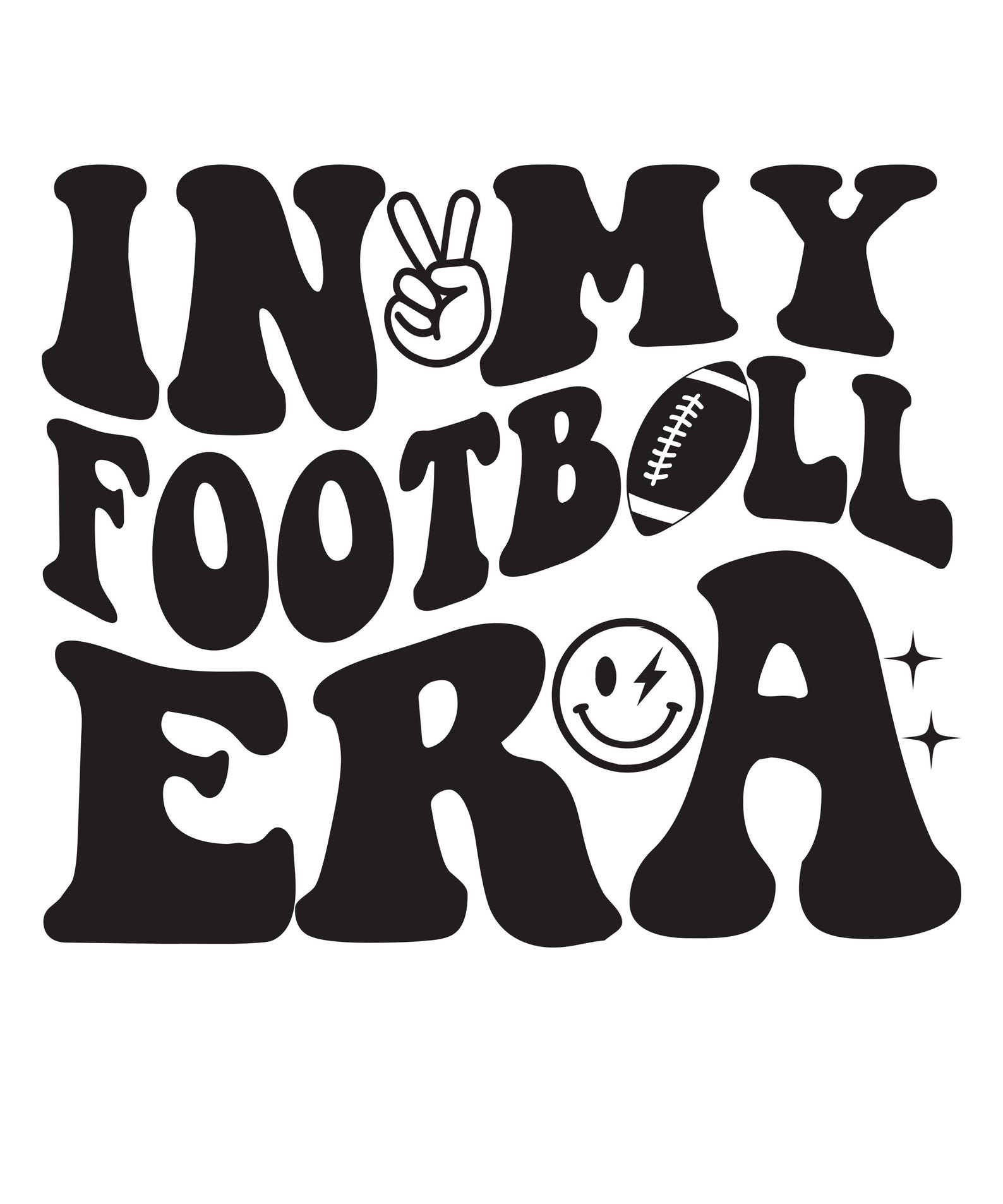 Groovy in My Football Era Svg Png, 2024 Football Svg in My Football Mom ...