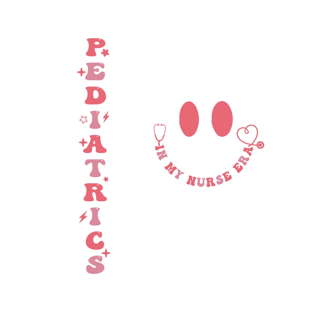 In My Nurse Era SVG PNG, Pediatrics Nurse SVG Groovy Design, Gift for ...