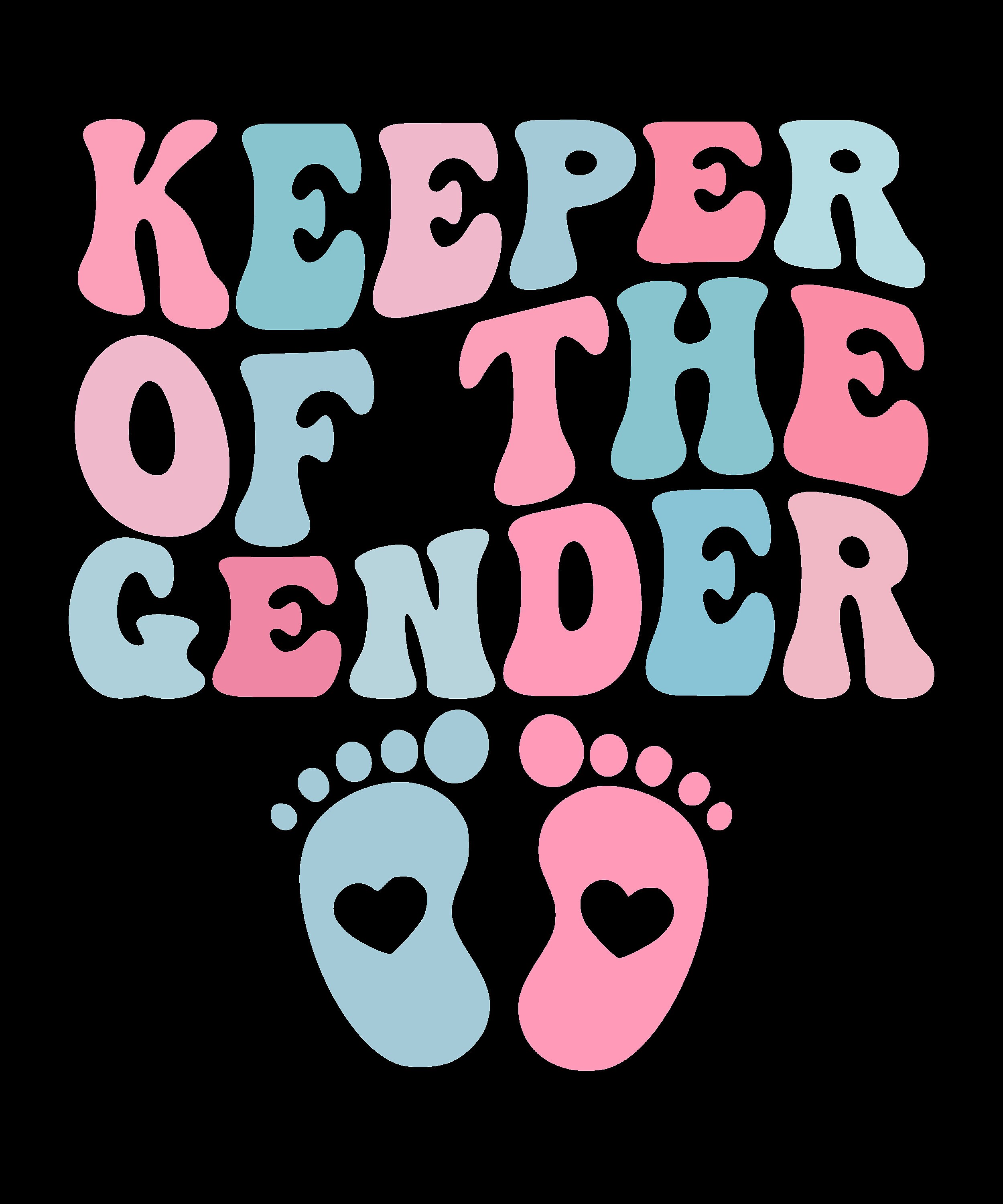 Keeper of the Gender Svg, Gender Announcement Gift for Her Png, Cute ...