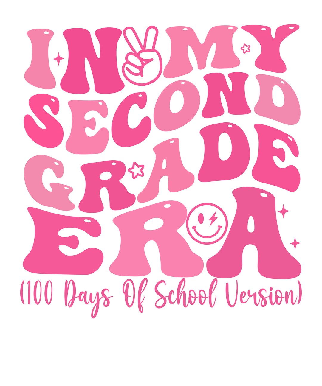 In My 100 Days of School Era Svg Png, 100th Day of Second Grade ...