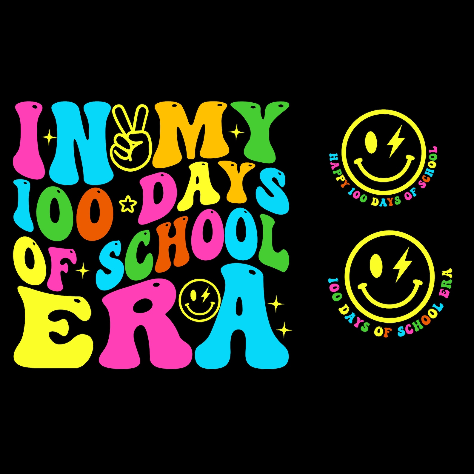 In My 100 Days of School Era Svg Png, Happy 100th Day of School SVG ...