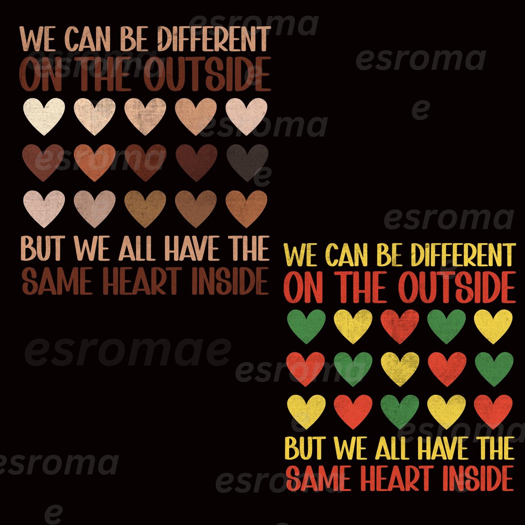 Same Heart Inside Black History Month Png Svg, Same Heart Black History ...