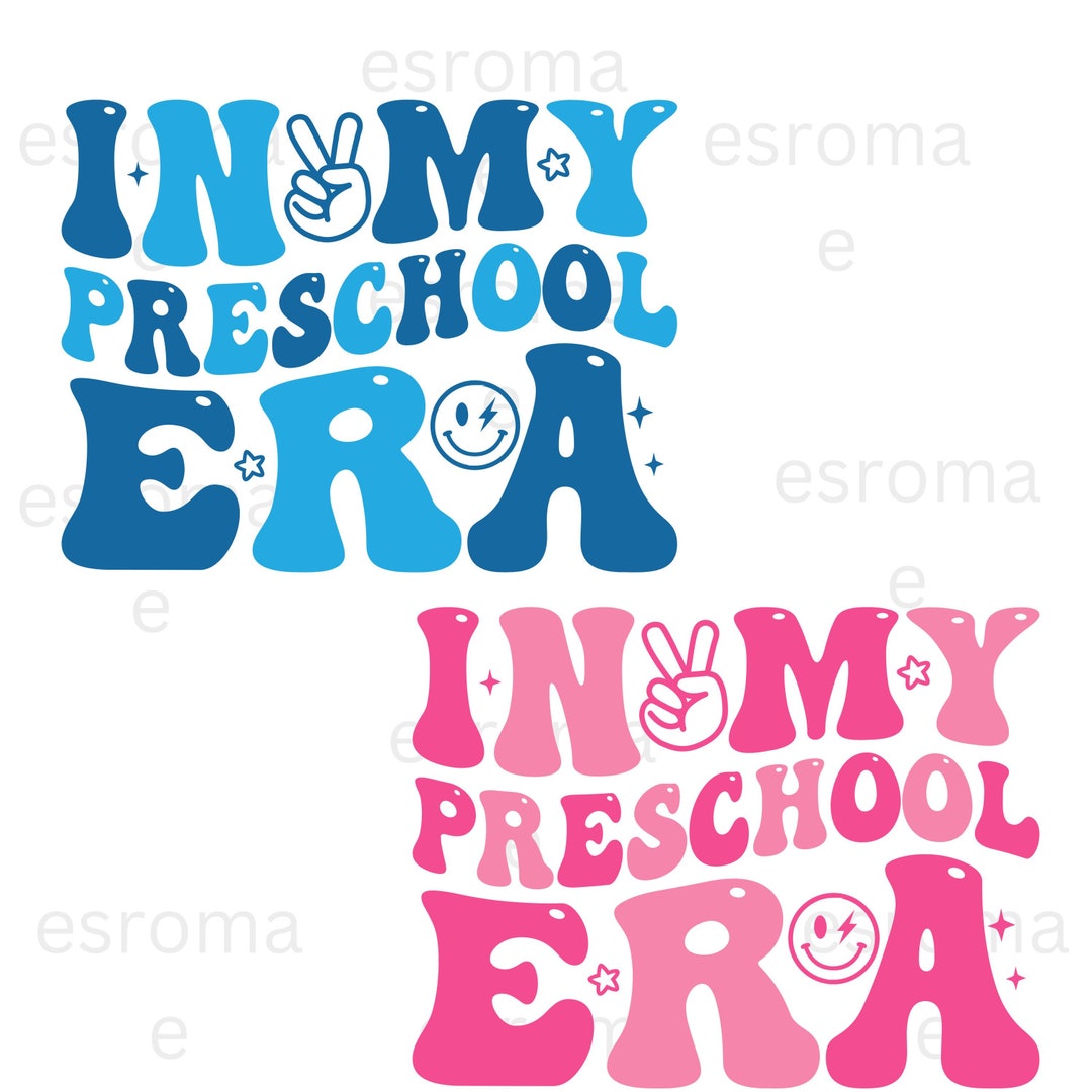 In My Preschool Era Groovy Svg Png, Back to School First Day Teacher ...