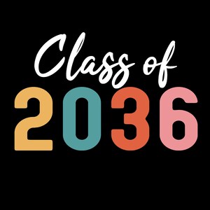 Class of 2036 Svg Png, Graduation Grow With Me Png, Class of 2036 SVG ...