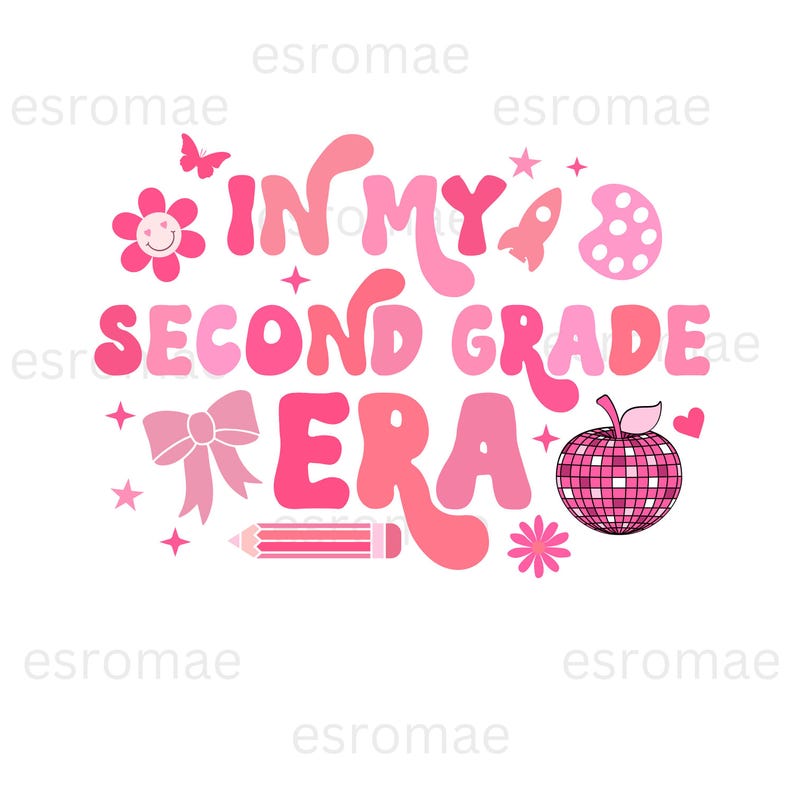 In My Second Grade Era Svg Png, Back to School Teacher Student Svg, 2nd ...