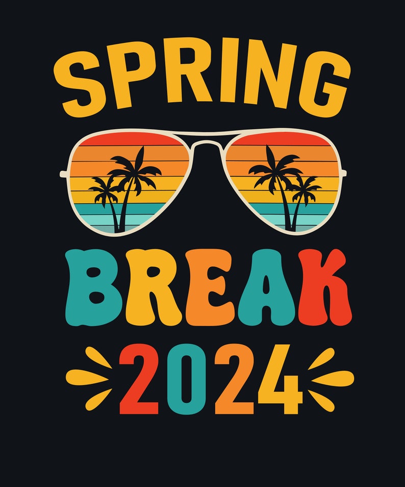 Groovy Spring Break 2024 Svg Png, School Spring Break Svg Png, Family ...