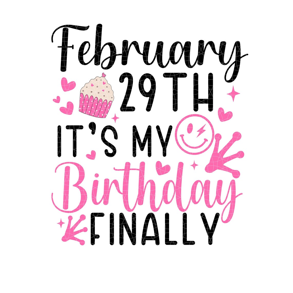 Leap Year Birthday Feb 29th 2024 Svg Png, It's Finally My Birthday Feb ...