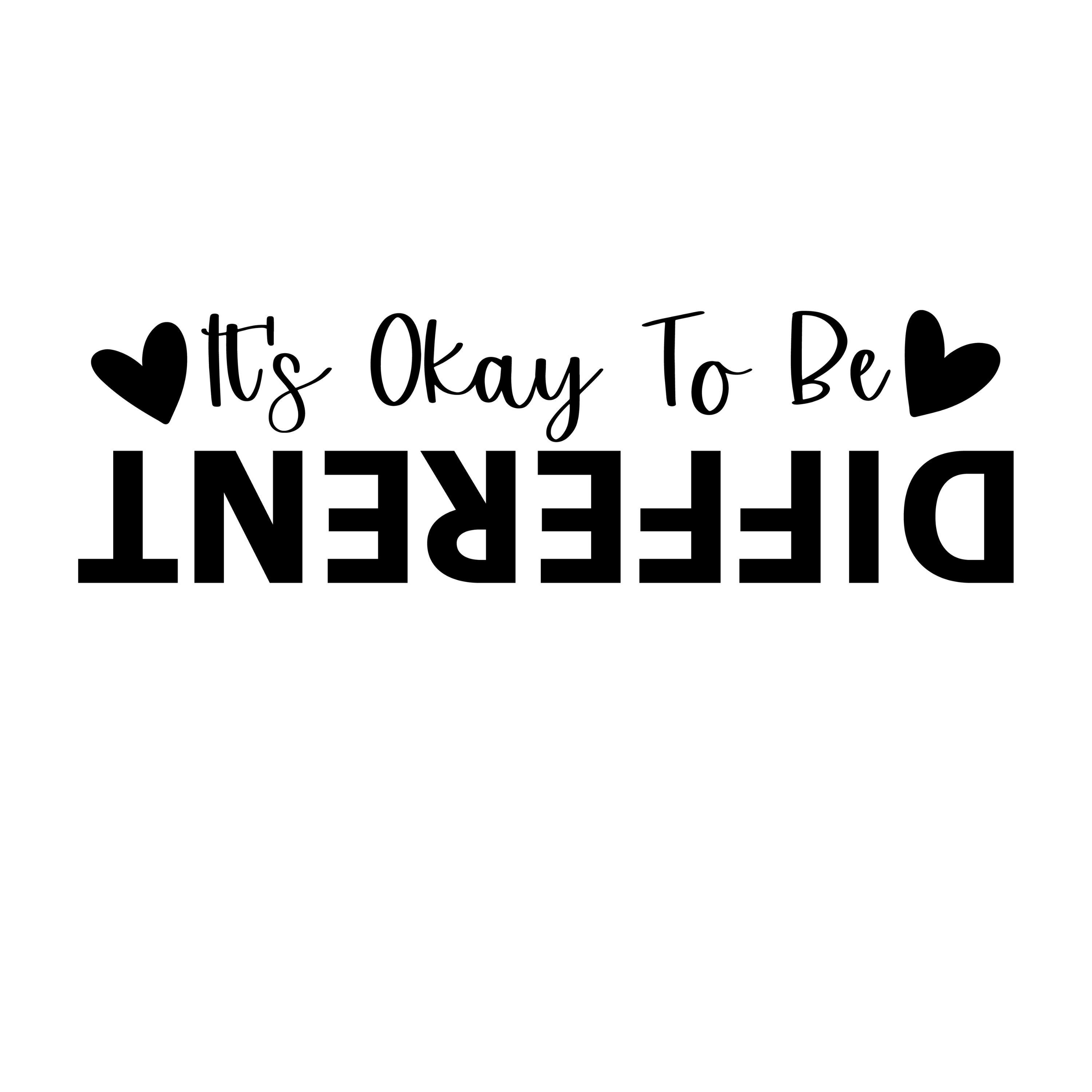 It's Ok to Be Different Png Svg, Autism Awareness Graphic, Autistic Mom ...