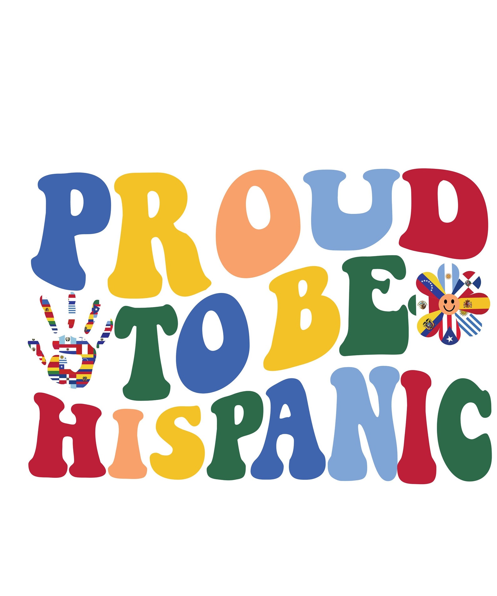 Proud to Be Hispanic Retro Svg Design, National Hispanic Heritage Month ...