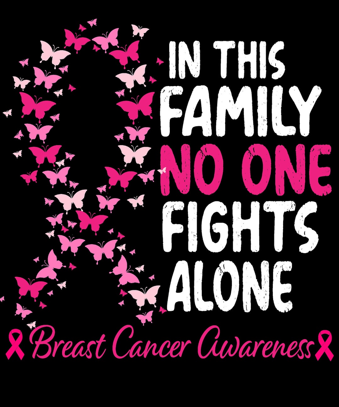 In This Family No One Fight Alone Breast Cancer Awareness Svg Png ...
